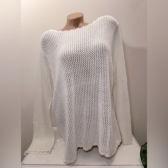 Relativity | Sweaters | Relativity Crochet Edged Sweater | Poshmark